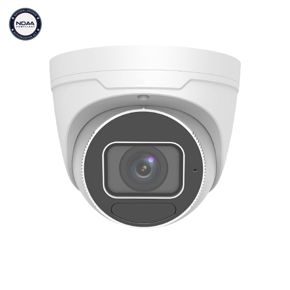 8MP Varifocal Turret IP Camera - 2.8~12mm - Smart IR - IK10 IP67 Rated