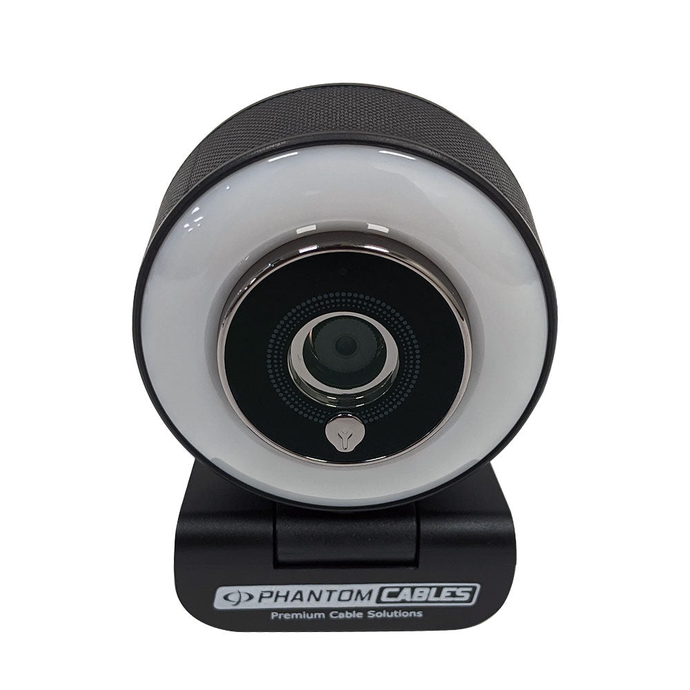 Phantom Cables Webcam 1920x1080p @30fps with Microphone & Light Ring