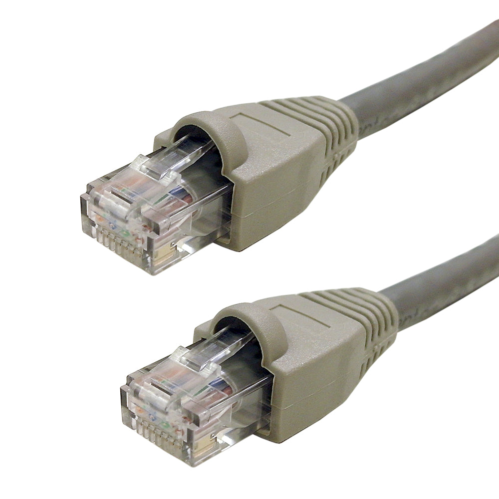 Regular Boot Custom RJ45 Cat6 550MHz Assembled Patch Cable - Grey