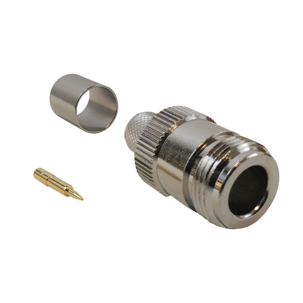 N-Type Reverse Polarity Female Crimp Connector for RG8 (LMR-400) 50 Oh