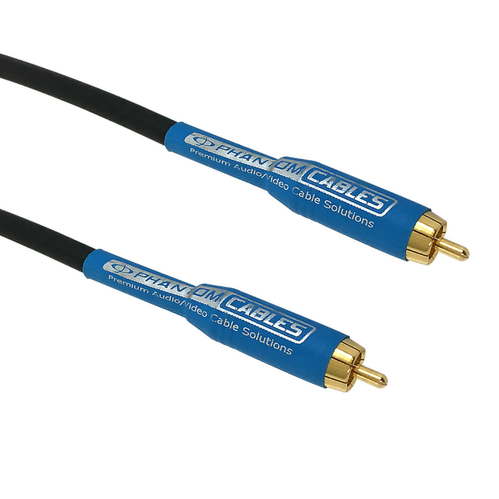 Premium Phantom Cables Digital Coax RCA Male To Male Cable 18AWG FT4
