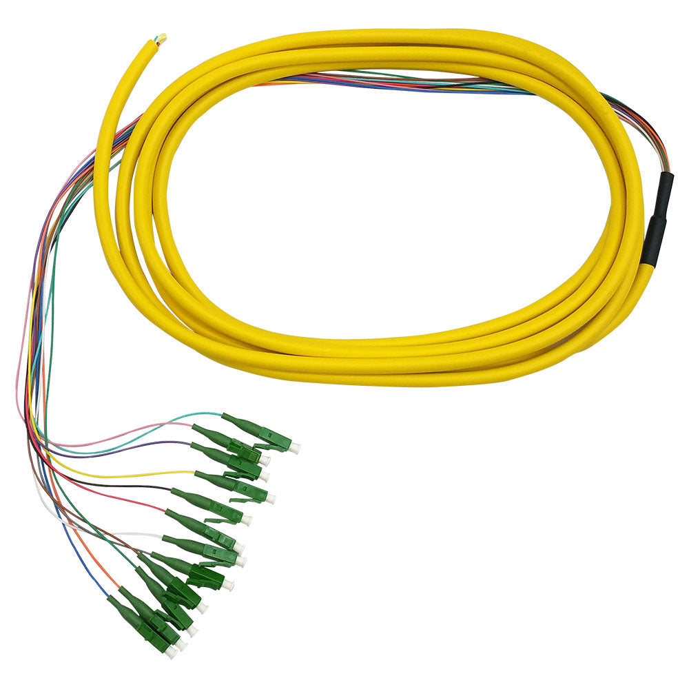3m LC/APC 12-Fiber OS2 Singlemode Simplex 9 micron - 900um Jacketed Pi