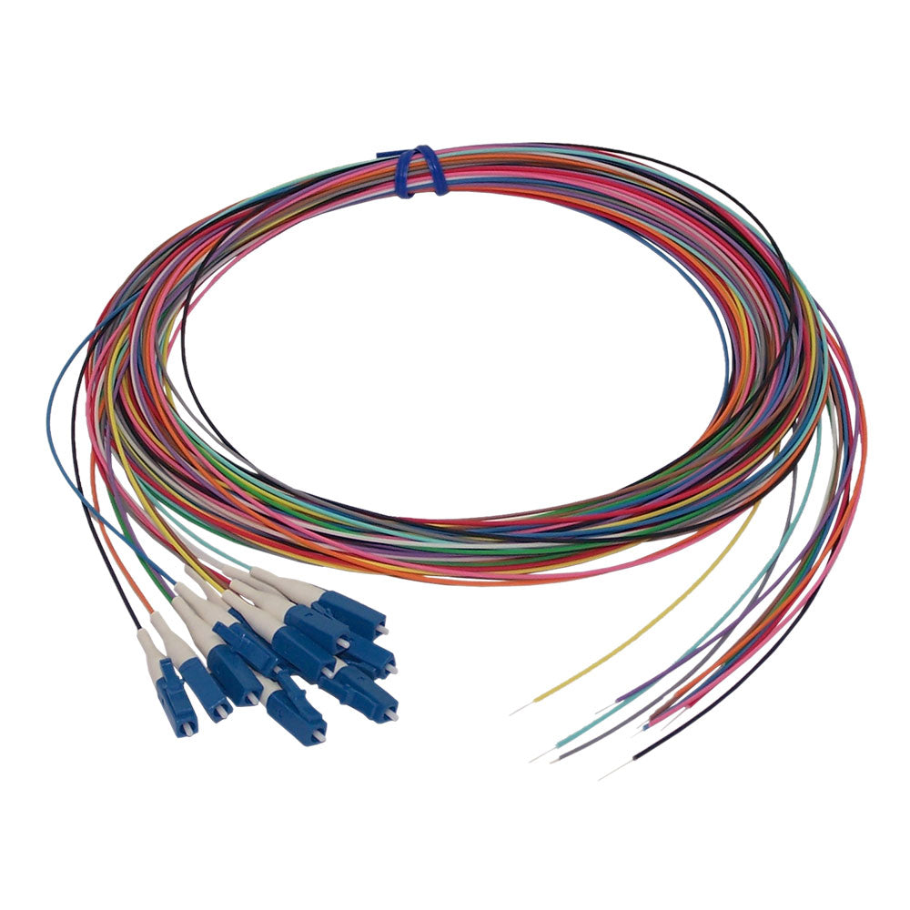 3m LC/UPC 12-Fiber OS2 Singlemode Simplex 9 micron - 900um Pigtail - C