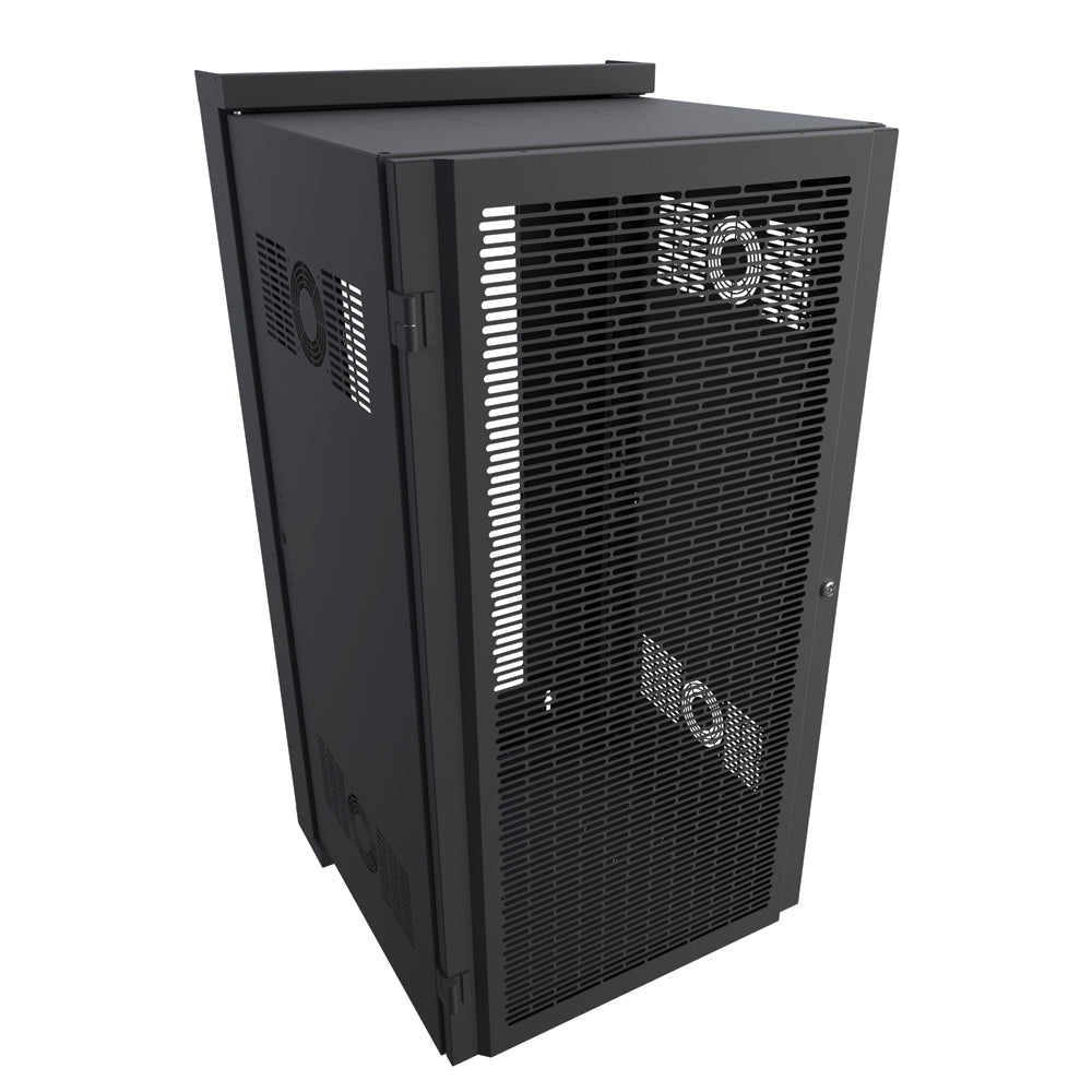 Hammond 24U Heavy Duty Wall Mount Swing-Out Cabinet 23.5 inch Usable D