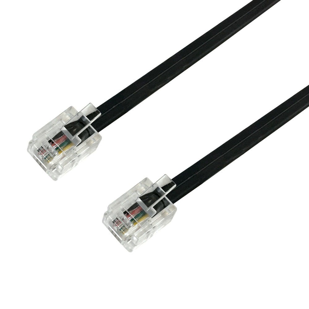 Premium Phantom Cables RJ11 Modular Data Cable Straight Through 6P4C