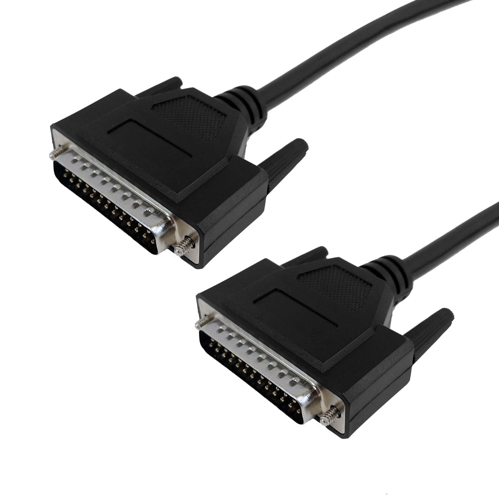 DB25 Male to DB25 Male Serial Cable - Straight-Through