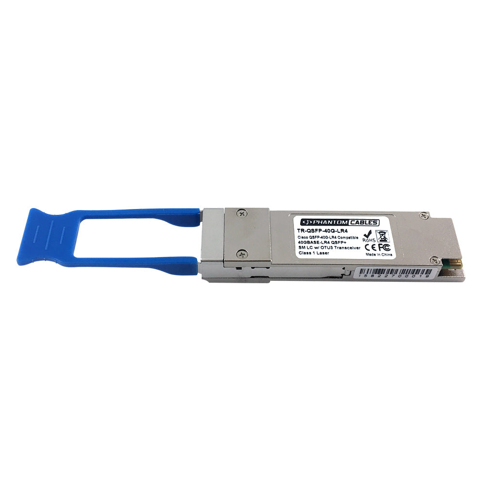 Cisco® QSFP-40G-LR4 Compatible 40GBASE-LR4 QSFP+ SM LC with OTU3 Trans