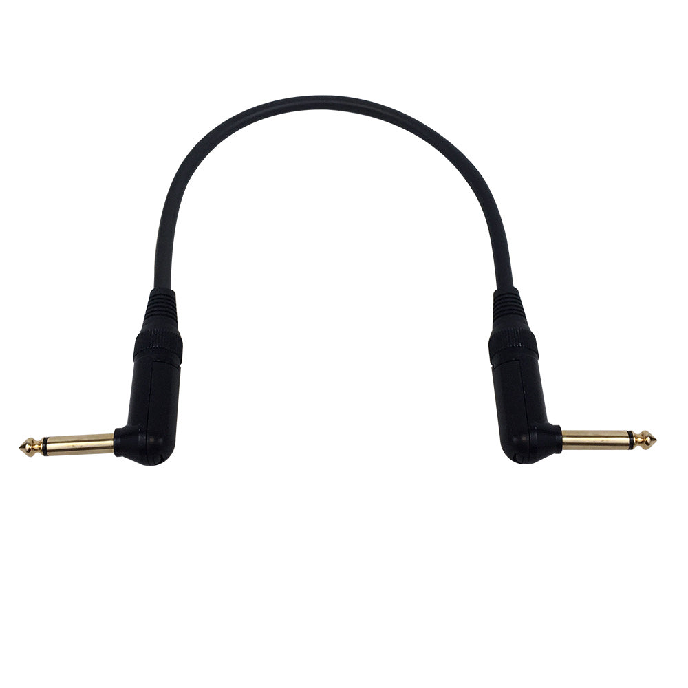 Premium Phantom Cables TS Mono Right Angle Male to TS Mono Right Angle