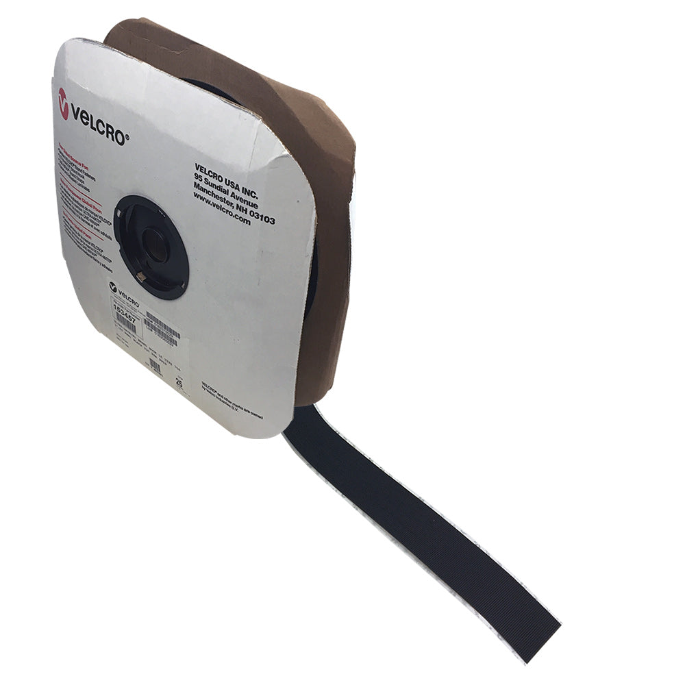 75ft 2 inch Velcro® Brand Loop 1000 Adhesive Back Wrap - Black (per ro