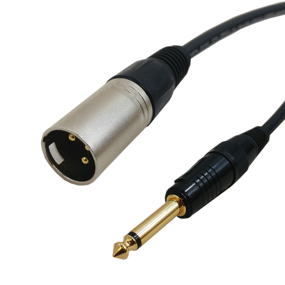 Premium Phantom Cables XLR Male to TS Male Cable